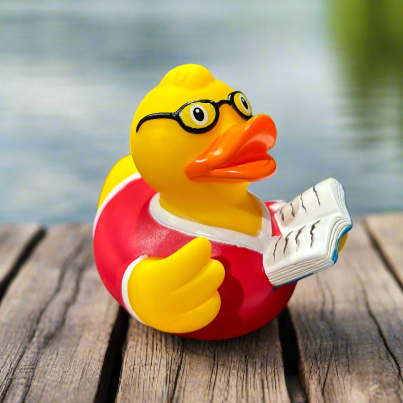 Book Reader Rubber Duck – Duck of the Month