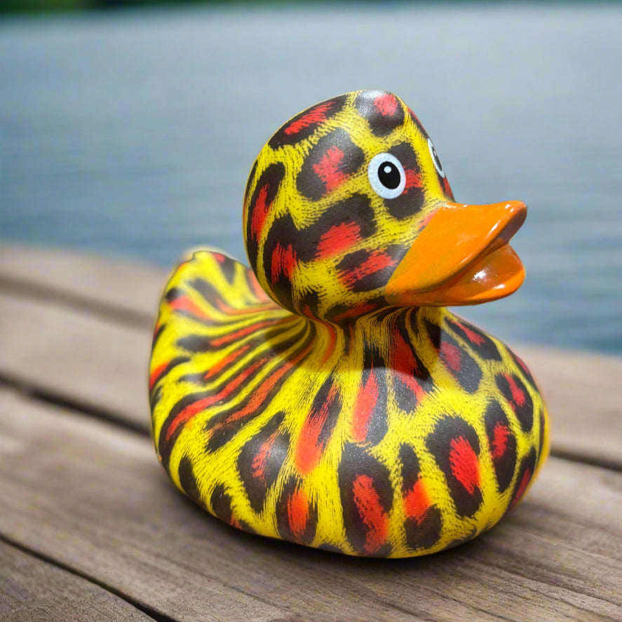 Cheetah Print Rubber Duck – Duck of the Month