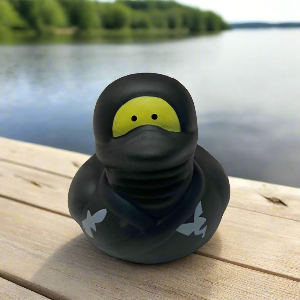 Ninja Black Rubber Duck – Duck of the Month