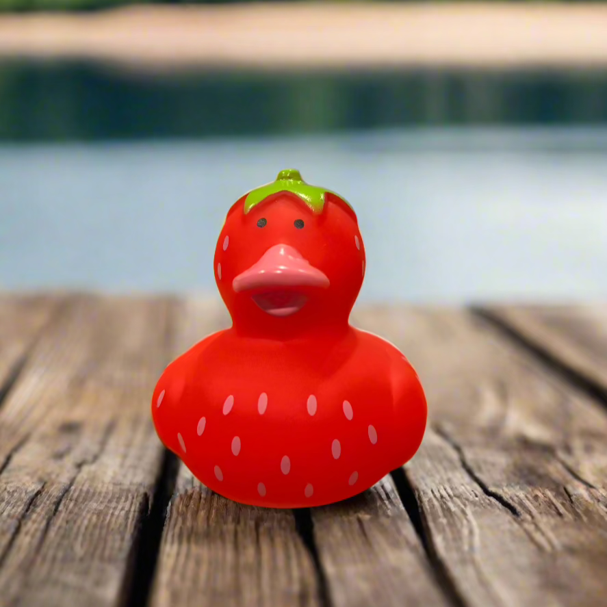 Strawberry Rubber Duck – Duck of the Month