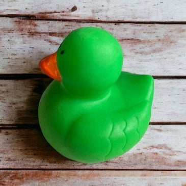Color Changing Green Rubber Duck – Duck of the Month