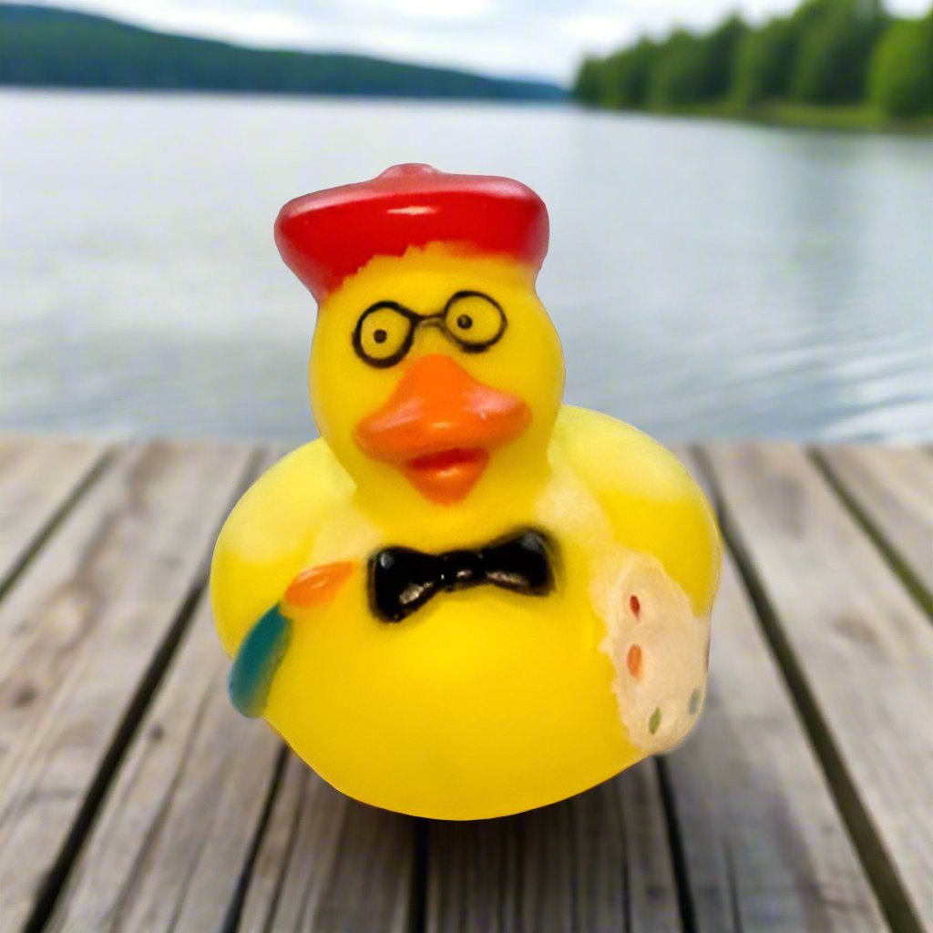 Painter Red Artist Rubber Duck – Duck of the Month