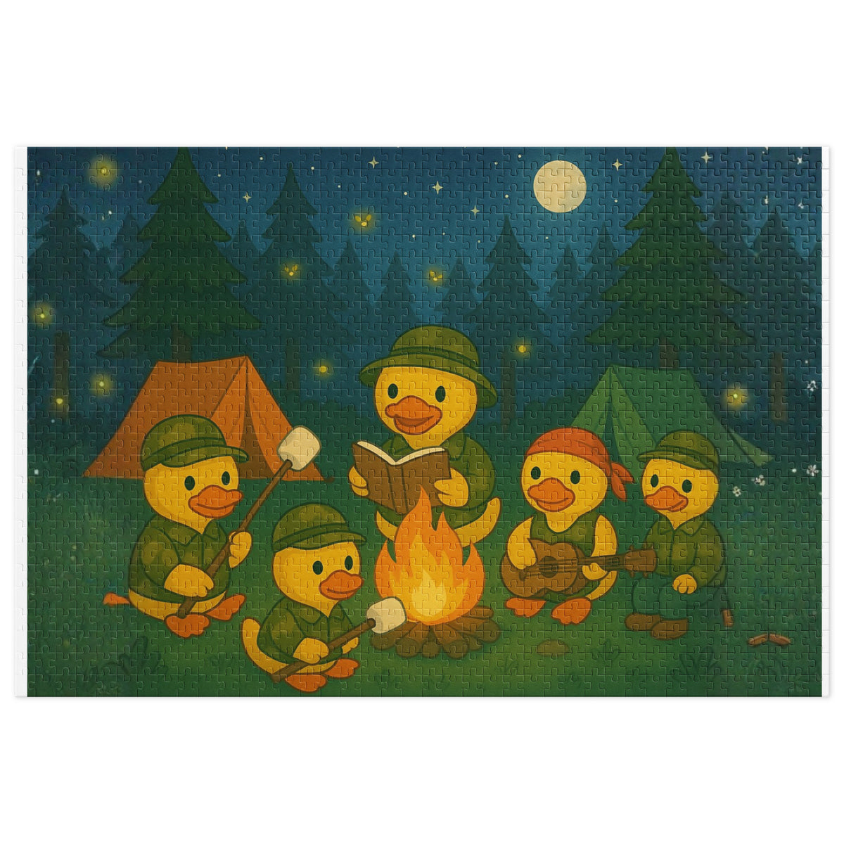 Campfire Scouts Jigsaw Puzzle with Tin – Duck of the Month